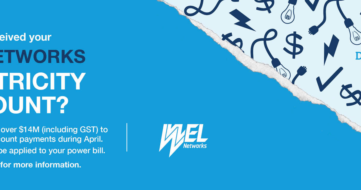 The WEL Networks Electricity Discount is here
